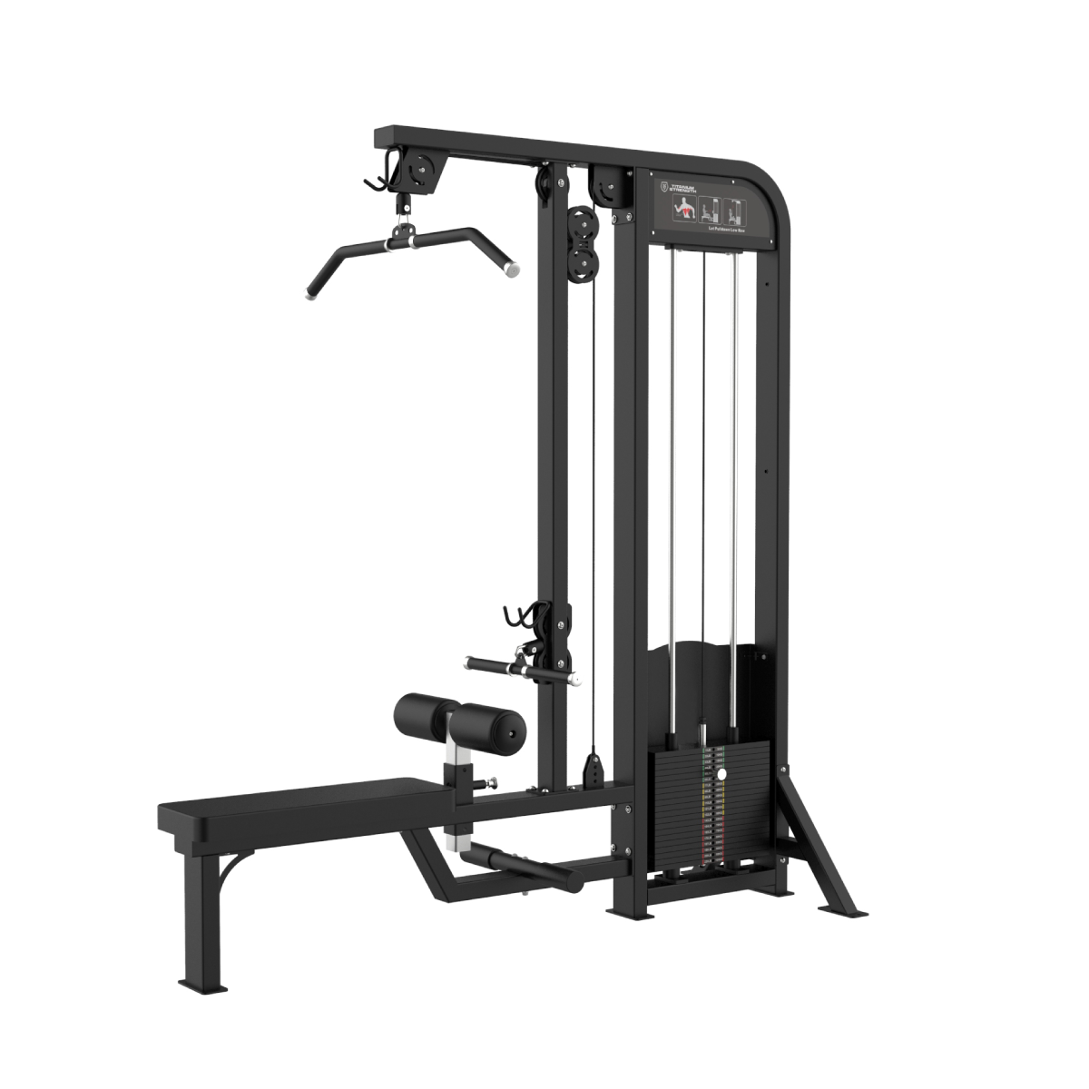 Titanium Strength Selectorized Lat Pulldown and Seated Row Elite Series