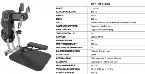 StairMaster HIIT UBE